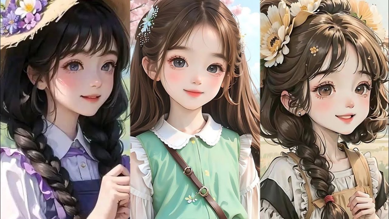 Cartoon girls dpz|| Animated girls dpz || dpz for Whatsapp - YouTube