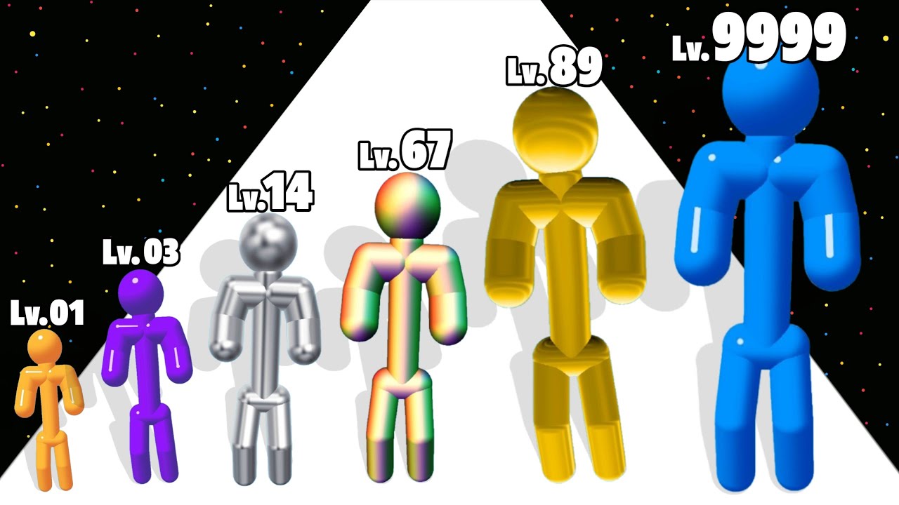 Tall man Run - Level Up Man Max Level Gameplay - YouTube