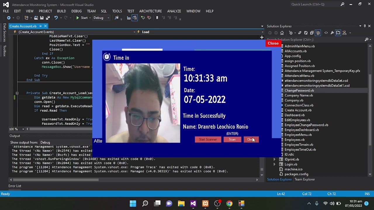 Attendance Monitoring System Using QRCODE VB.NET - YouTube
