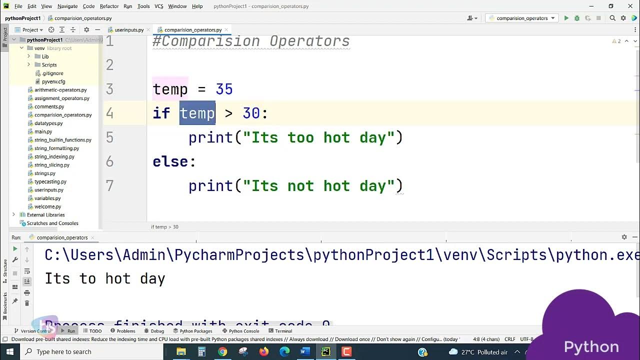 5d Comparison Operators - YouTube