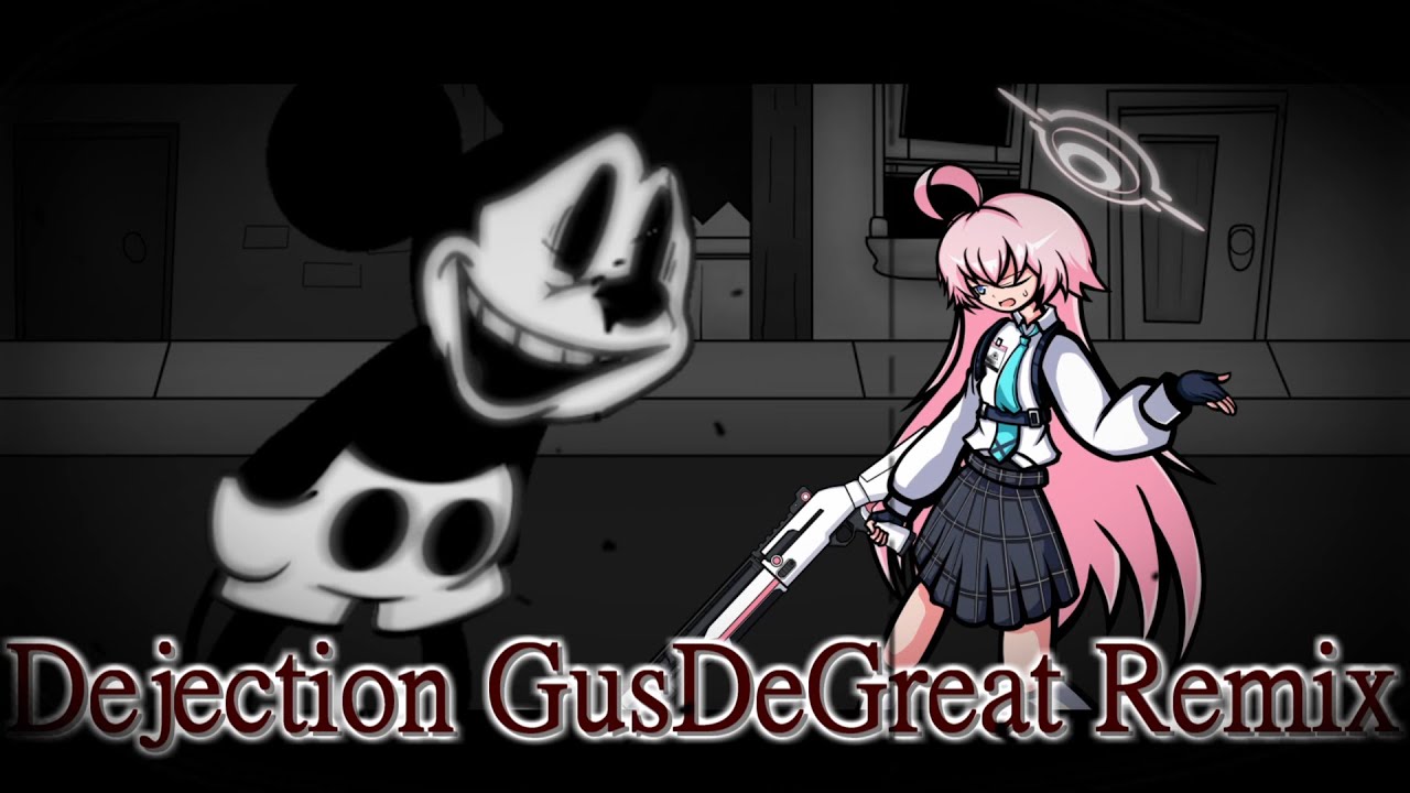 【FNF】Dejection GusDeGreat Remix but Mickey Mouse and Hoshino sings it ...