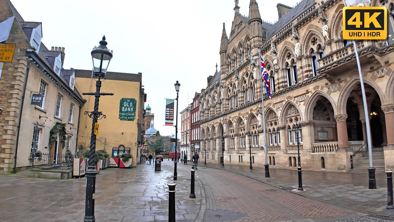 Northampton Town Centre | Walking Tour - YouTube