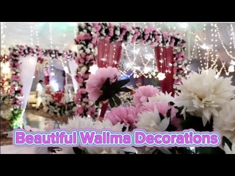Beautiful Walima Decorations |Walima Highlights |Al-Hafiz Events ...