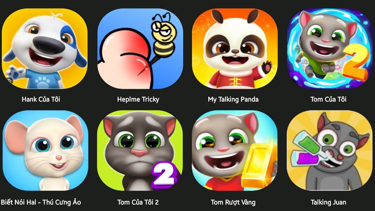 TALKING TOM 1+2+3,TOM BLAST PARK,TOM GOLD RUN,TOM JESKKI,TALKING TOM ...