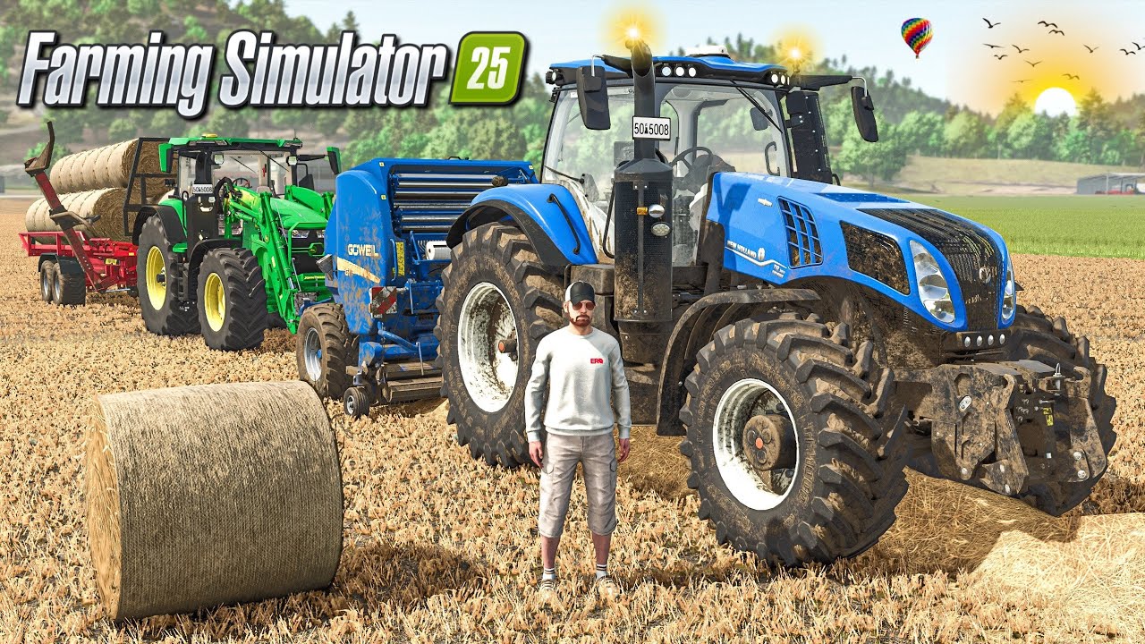 I Started a New STRAW Round BALES Business In Fs25 | Farming Simulator ...