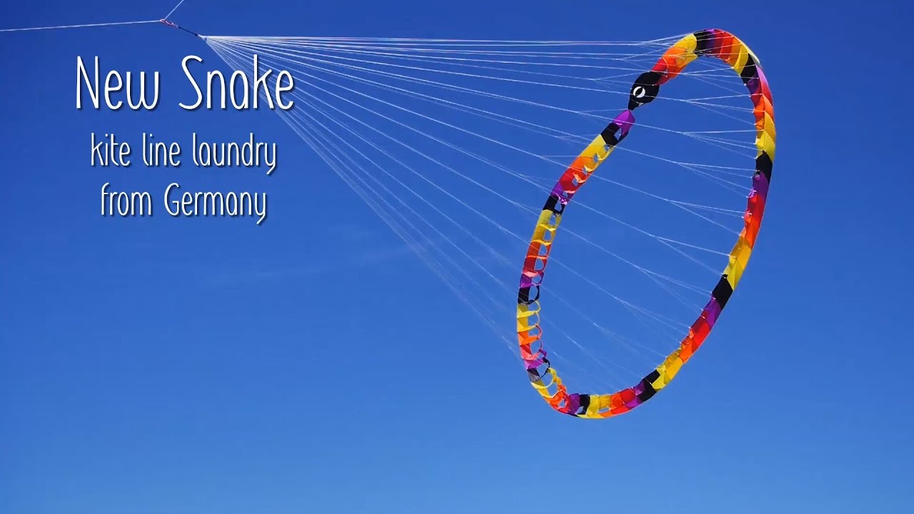 New Snake kite line-laundry from Germany - YouTube