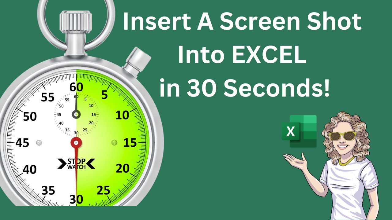 Excel Hacks: 30 Seconds To Insert Screen Shots! - YouTube