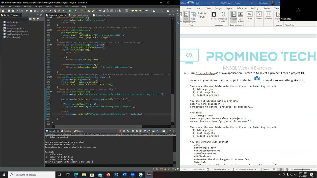 week 10 coding assignment - YouTube
