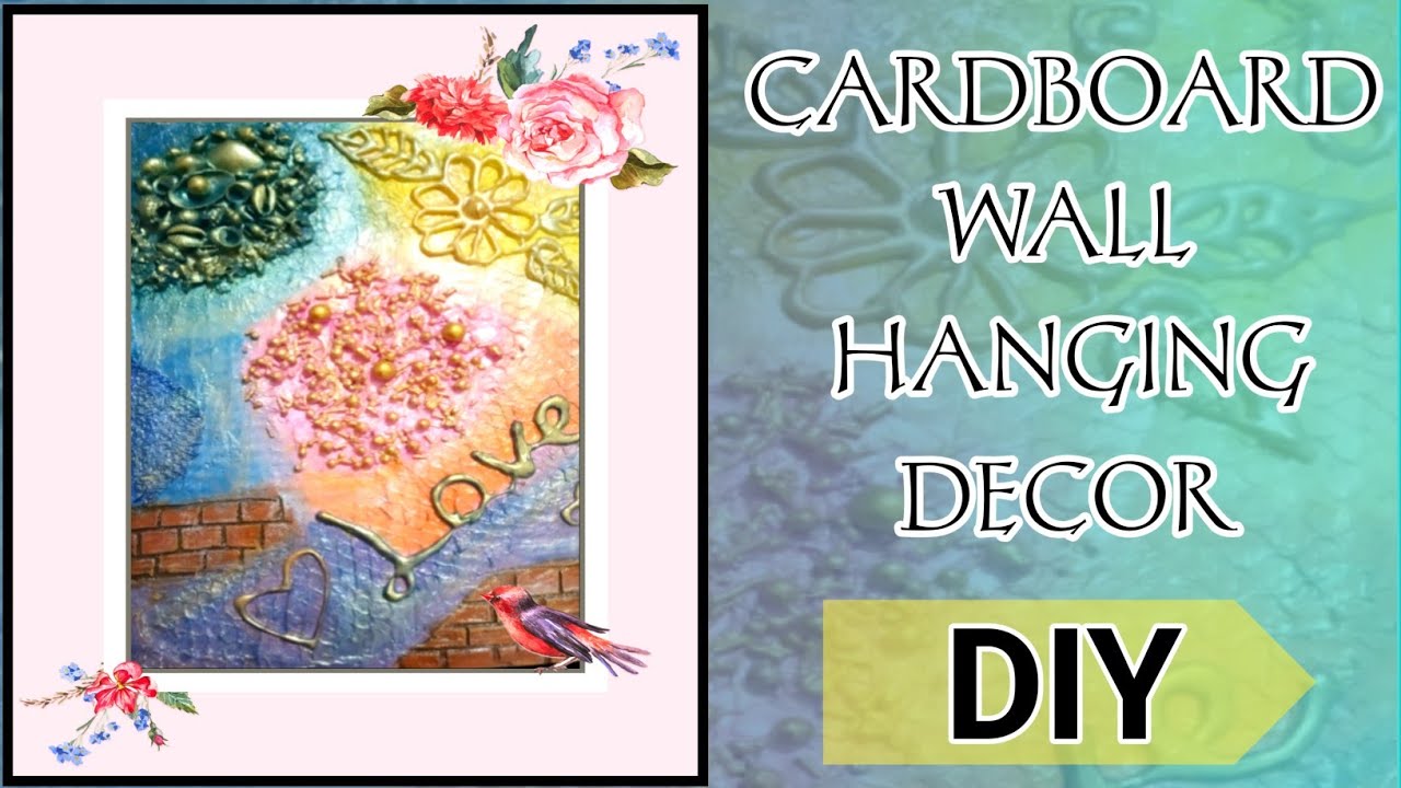 DIY Cardboard Wall Hanging | Cardboard Wall Decor Ideas - YouTube