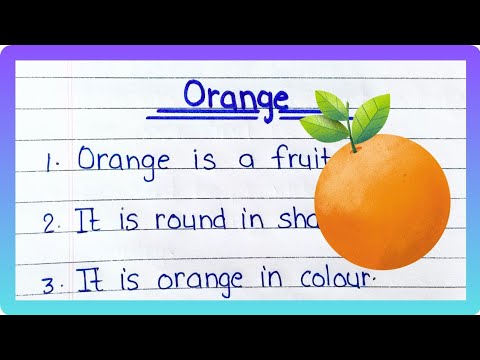 10 lines on Orange/Essay on My favourite fruit Orange/Essay on Orange ...