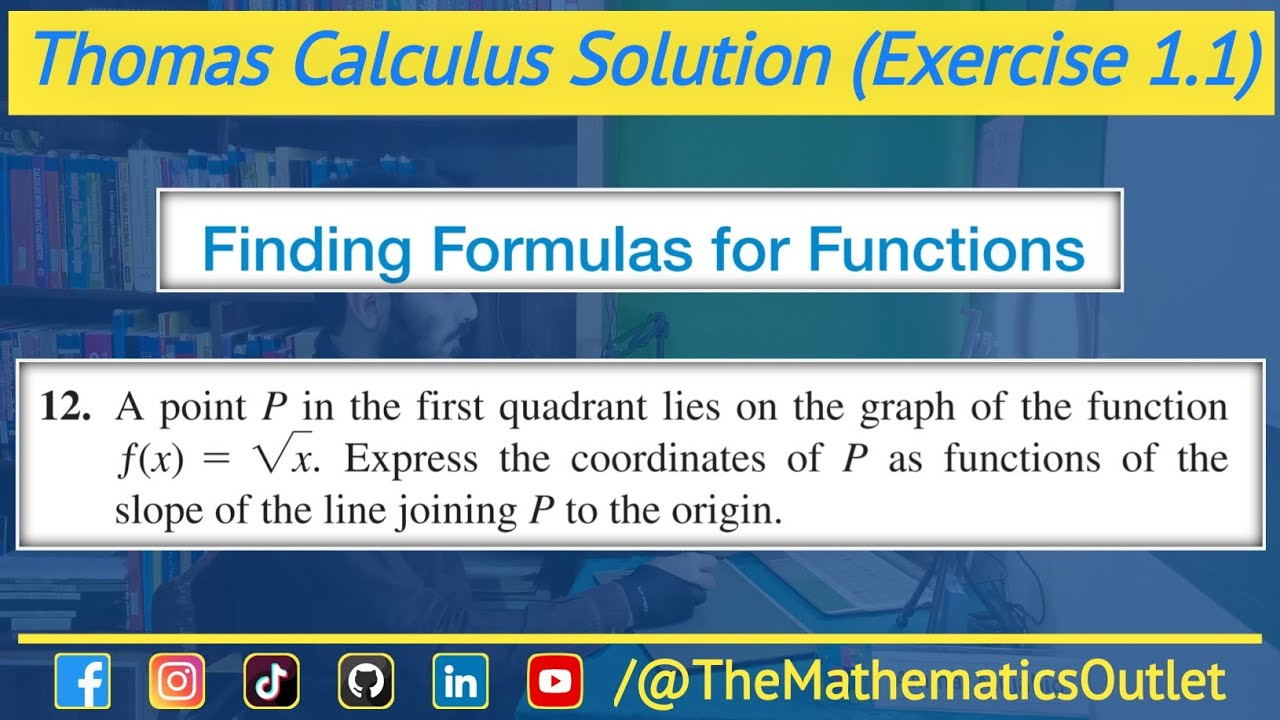 A Point P In The First Quadrant Lies On The Graph Of The Function x