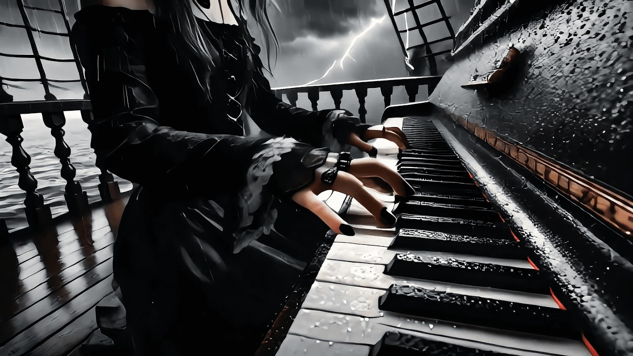 🎹🖤Epic Storm⚡: Dark Piano in the Depths of the Soul 🌌🎹 #darkpiano # ...