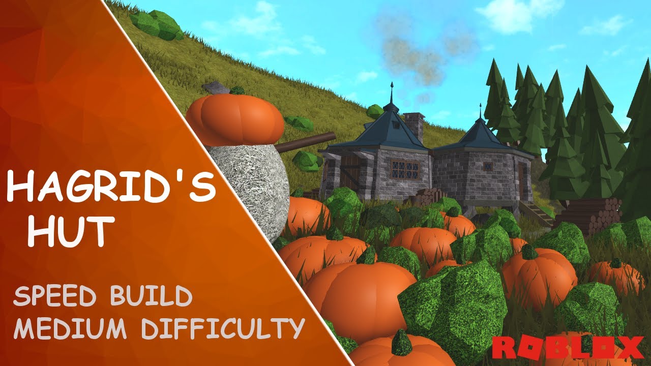 ROBLOX STUDIO SPEED BUILD / Hagrids Hut / Harry Potter - YouTube