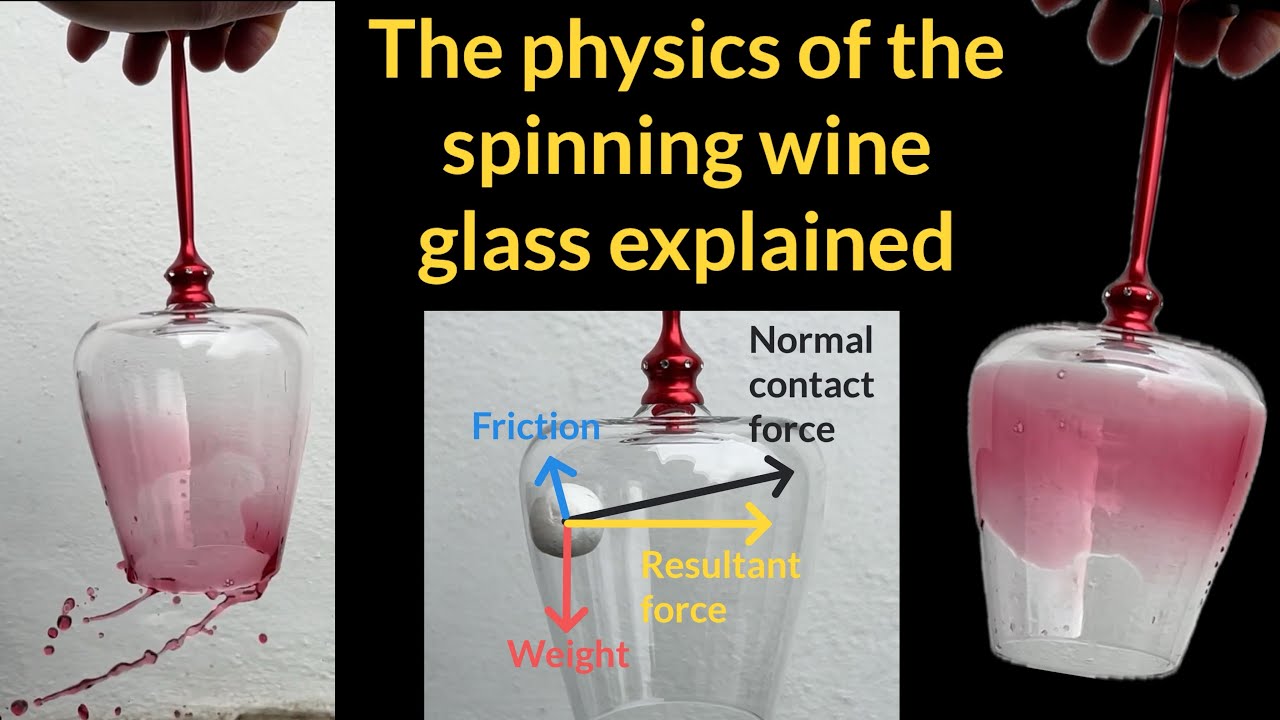 The physics of the spinning wine glass explained - YouTube