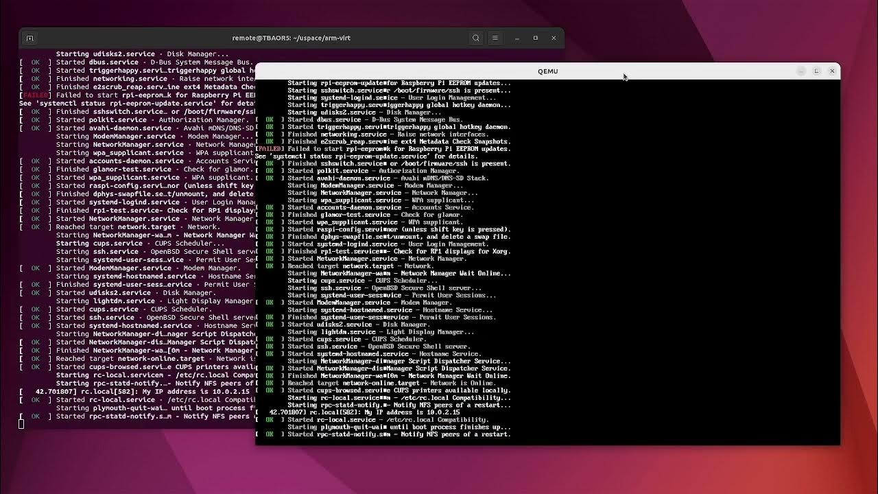 play pios full image with QEMU (ARM virt, not rpi4) - YouTube