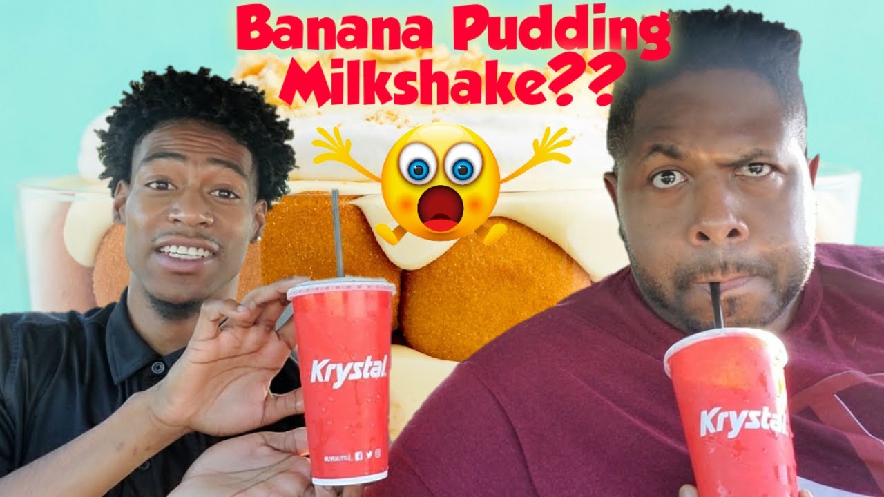 NEW Krystal Banana Pudding Milkshake | 1 MINUTE Review - YouTube