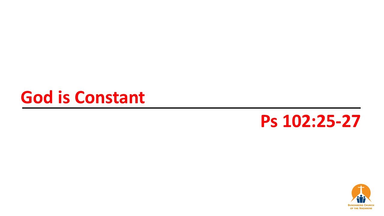 God is Constant - YouTube