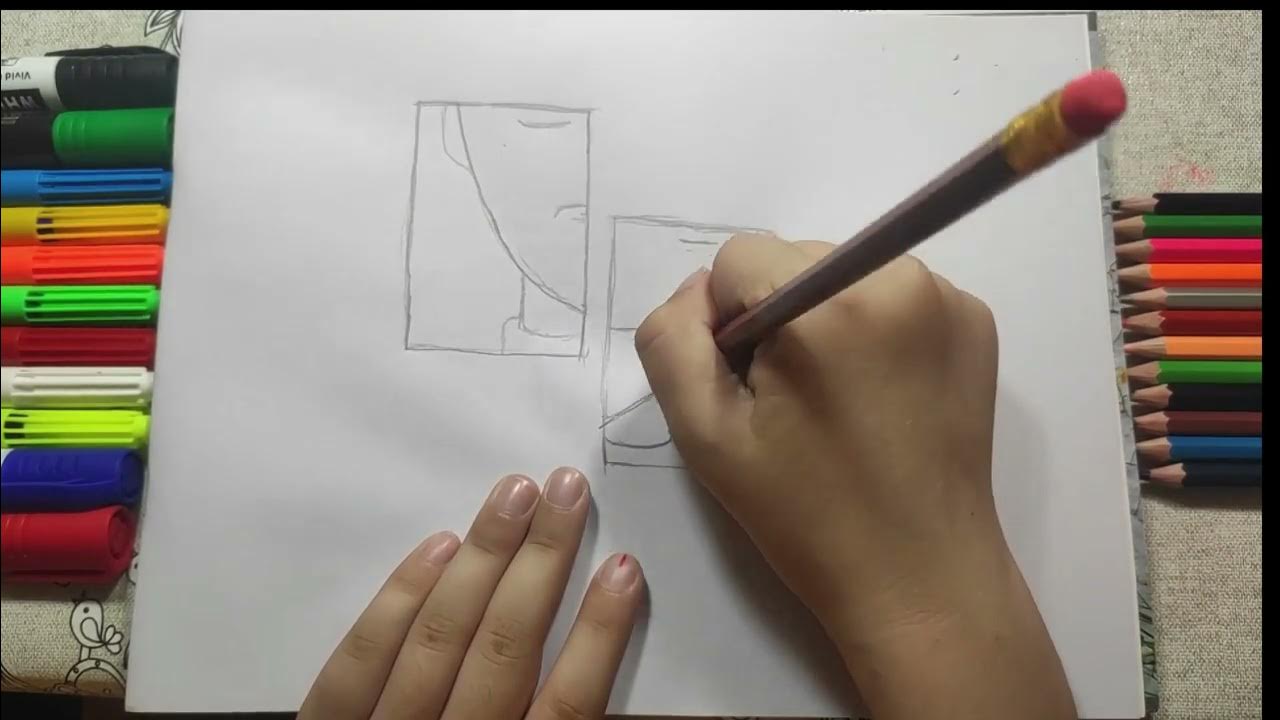 How easy it is to draw a person - YouTube
