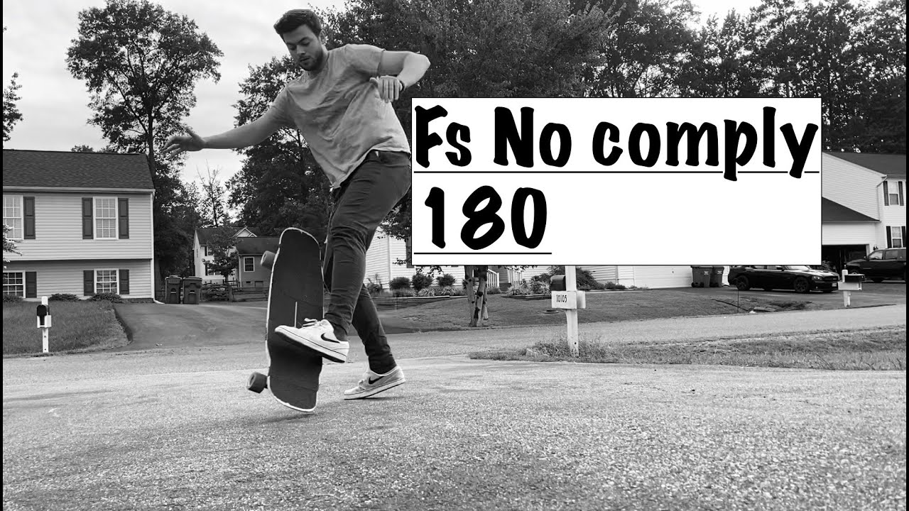Trick Tip: No comply 180(longboard) - YouTube