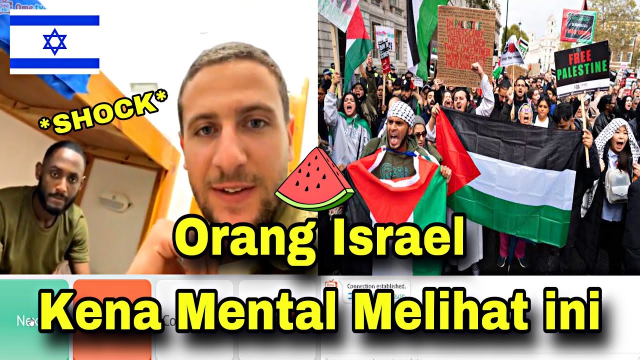 ORANG ISRAEL KENA MENTAL MELIHAT AKSI DUKUNGAN PALESTINA !! OME TV ...