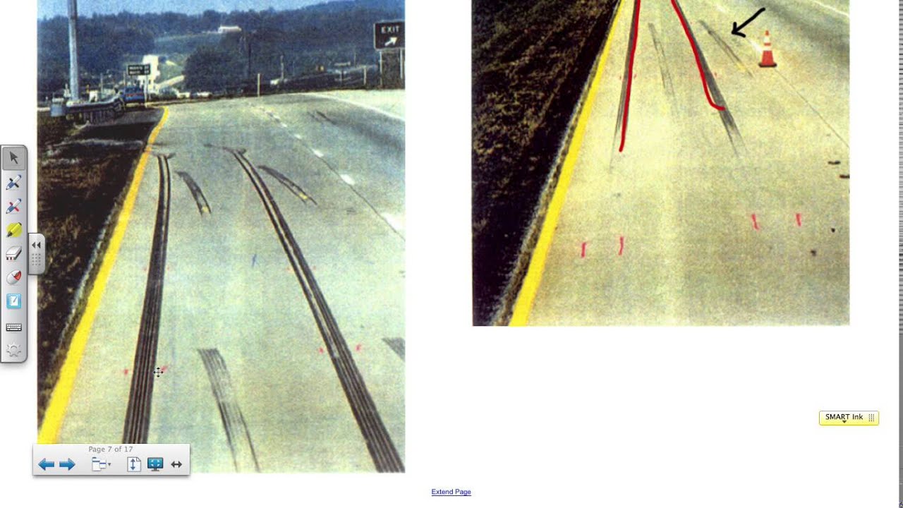 Friction applications of skid marks - YouTube