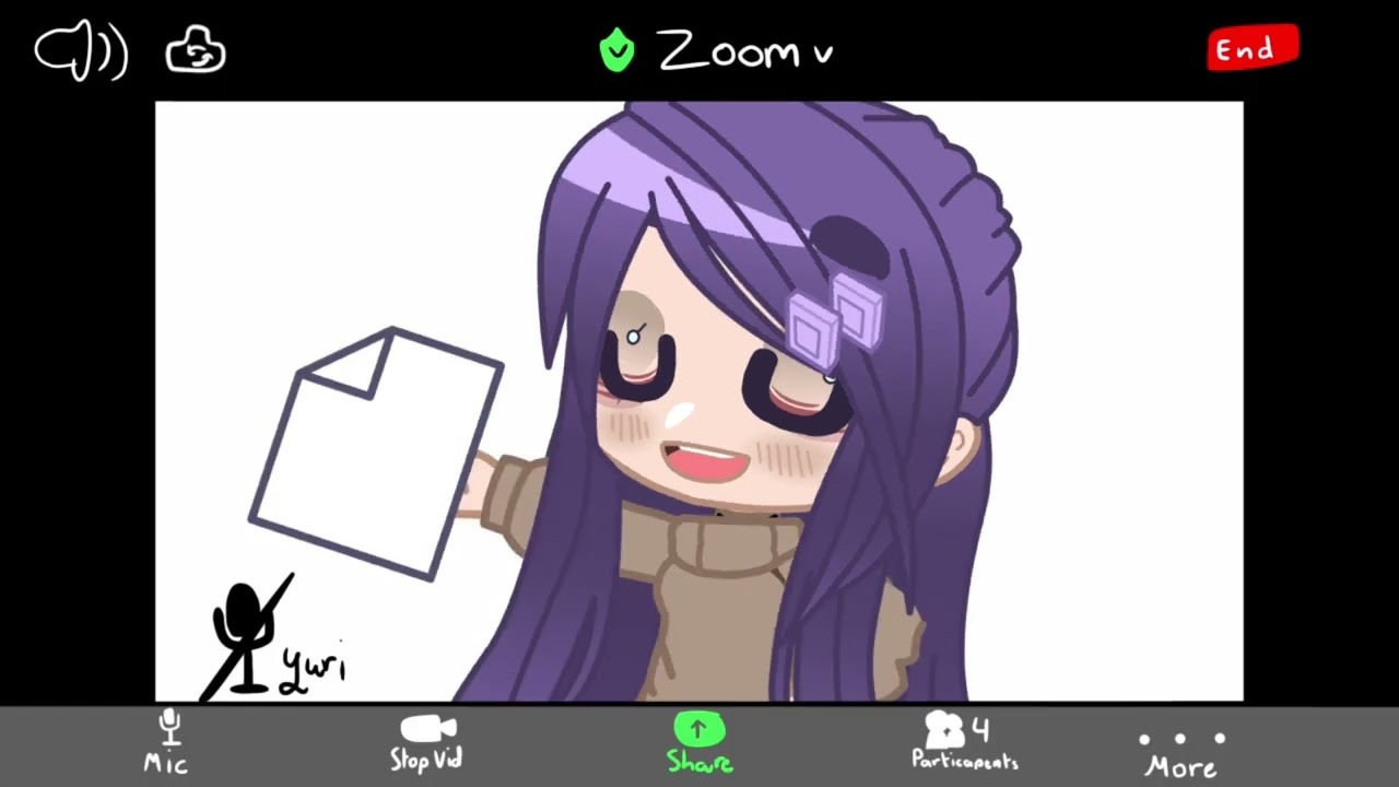 “Zoom Call”(DDLC GACHA VER ANIMATIC) - YouTube