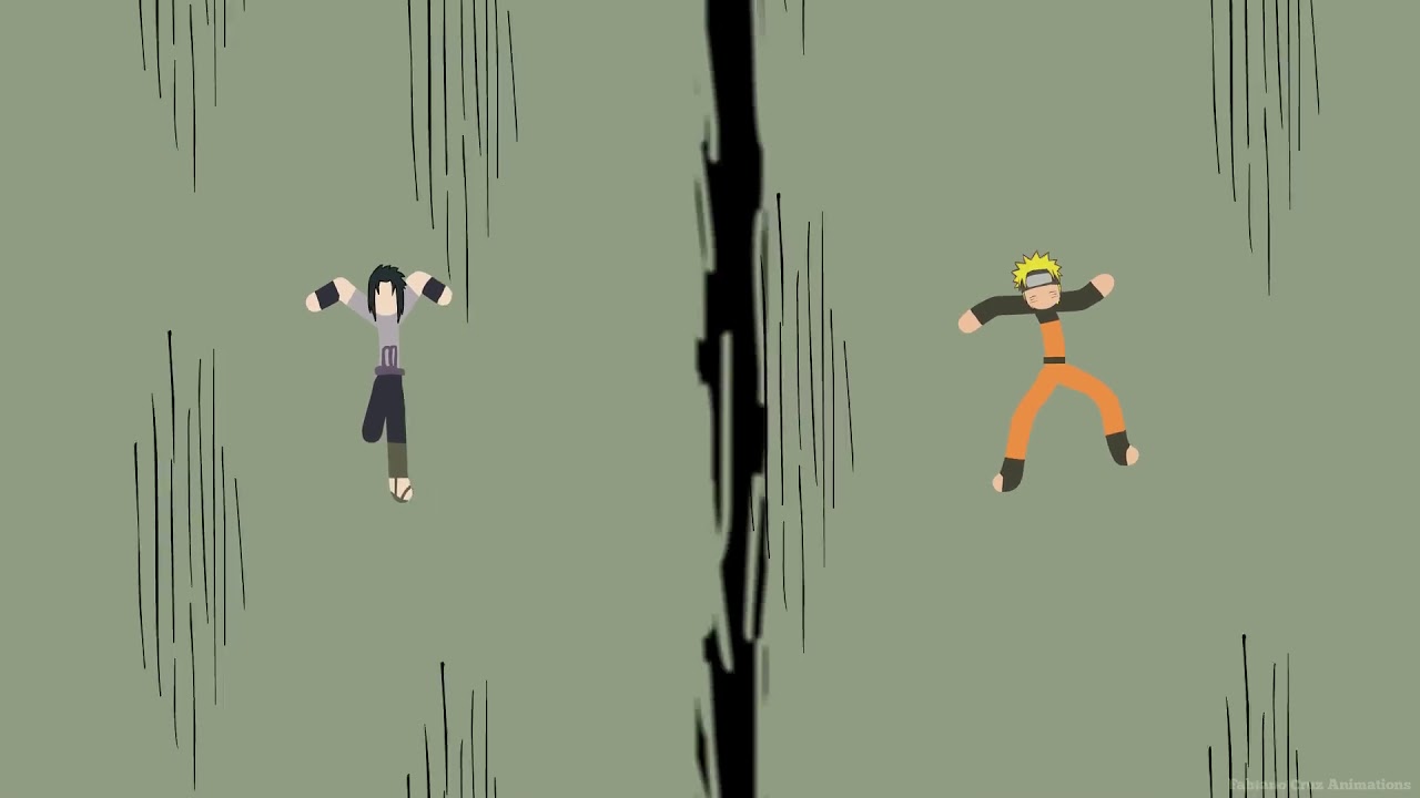 Naruto vs Sasuke / stick fight - YouTube
