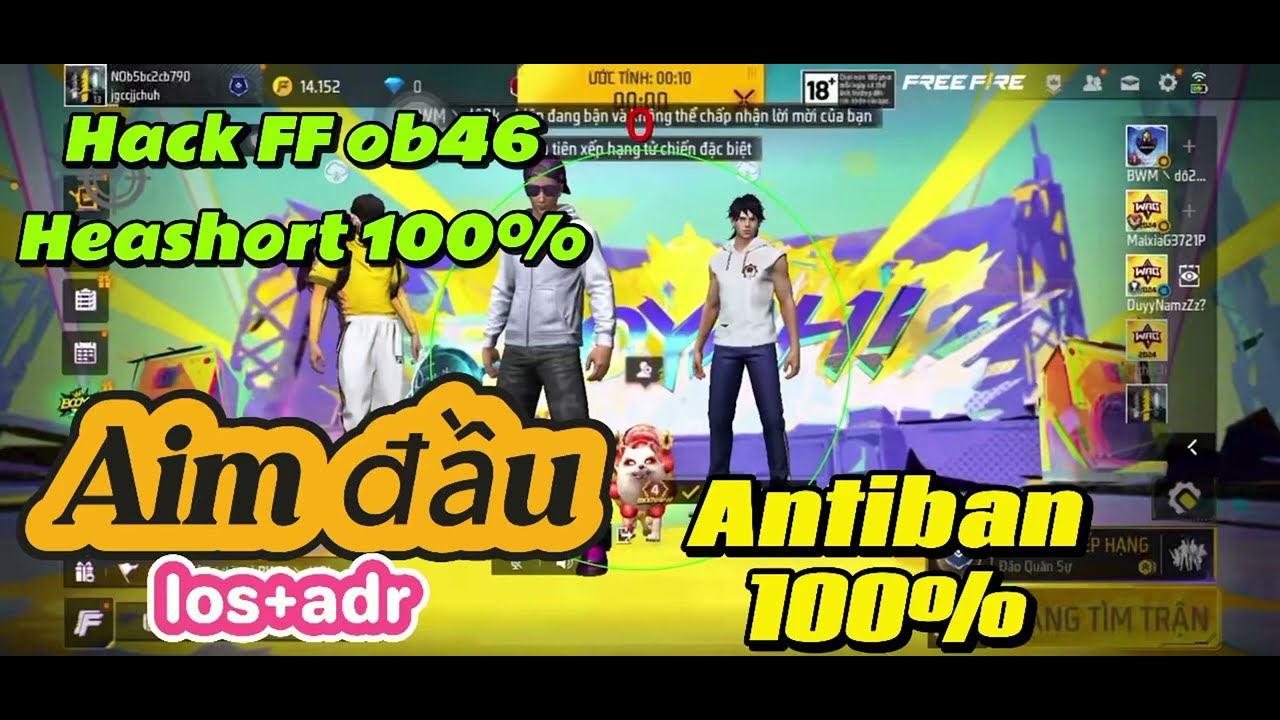 Cách Hack FF ob46 cho ios+adr mới nhất 2024 | Share Key iosviet Real ...