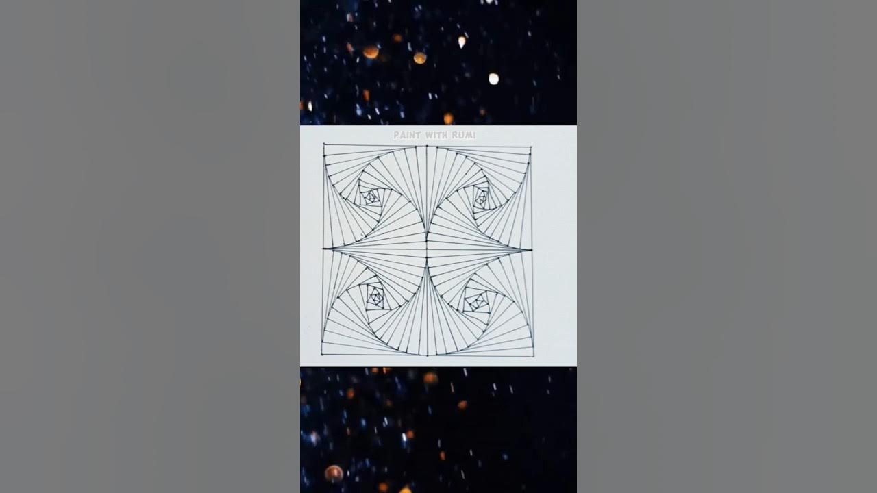 Spiral Square Pattern - Geometric Square Pattern - Abstract Drawing ...