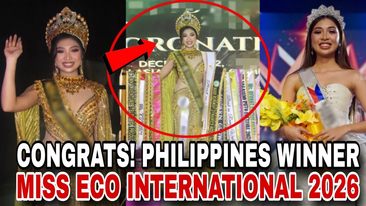 Congratulations! Miss Philippines has been crowned as new Miss Eco ...