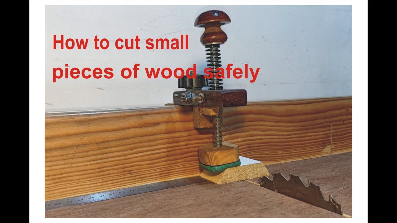 How to cut small pieces of wood safely - YouTube