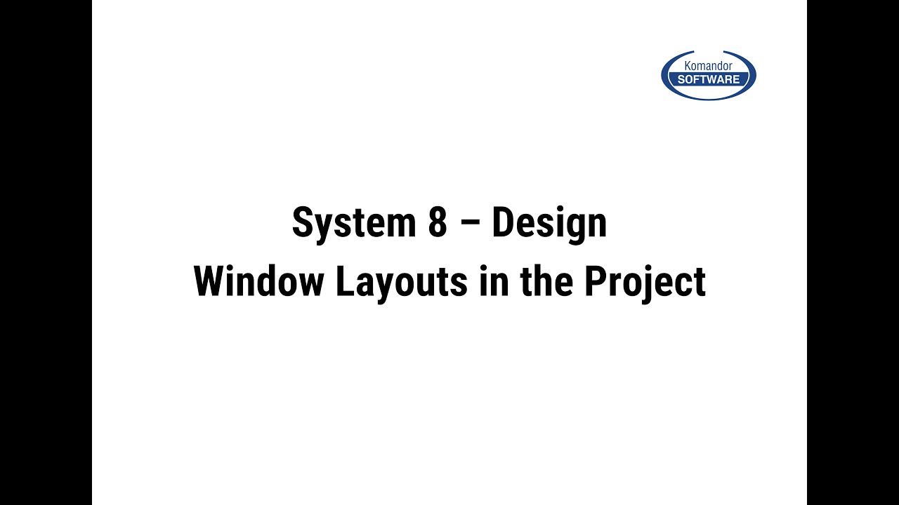Window Layouts in the Project - YouTube