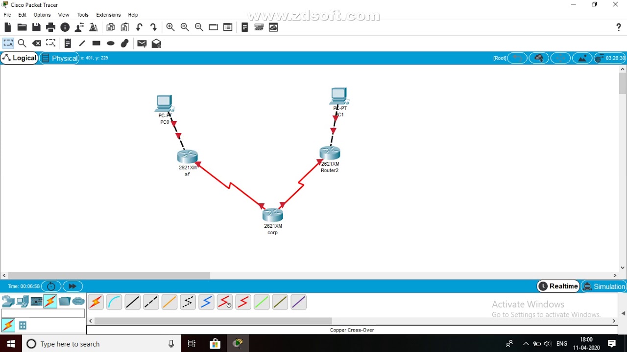How to configure dynamic routing RIP v2 with DHCP server - YouTube