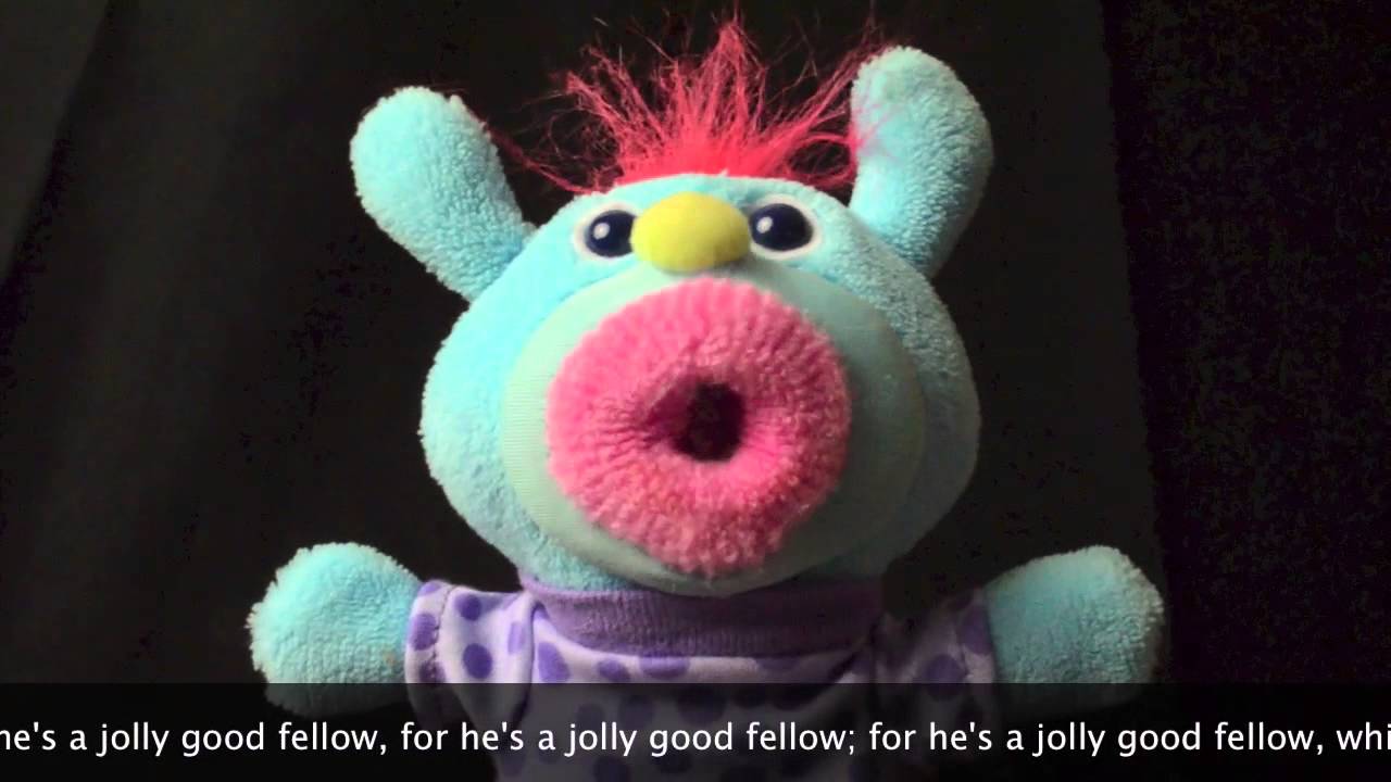 Light Blue Sing-a-ma-jig sings For he's a jolly good fellow - YouTube