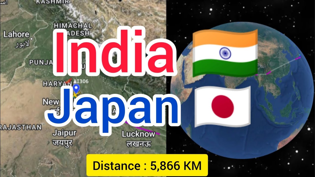 New Delhi to Tokyo : Take a Virtual Tour of Your Flight Route - YouTube