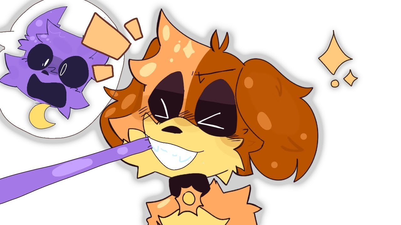 dogday bite catnap's tail !?//funny animation!(series)//smiling ...
