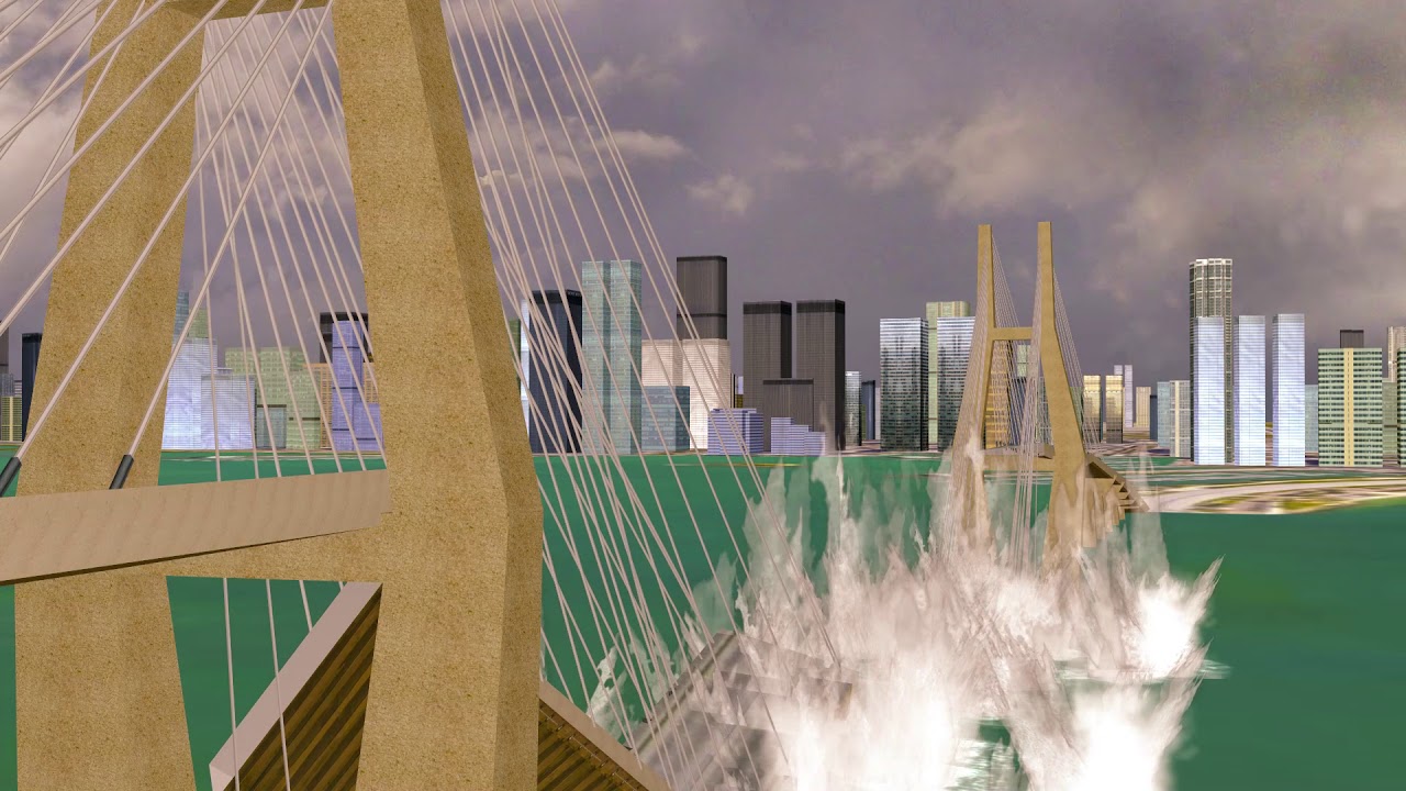 bridge collapse 【TEST】 - YouTube