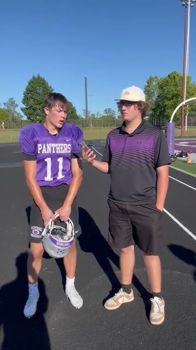 Bloomington South at Martinsville: WR Miles McKay Postgame Interview - YouTube