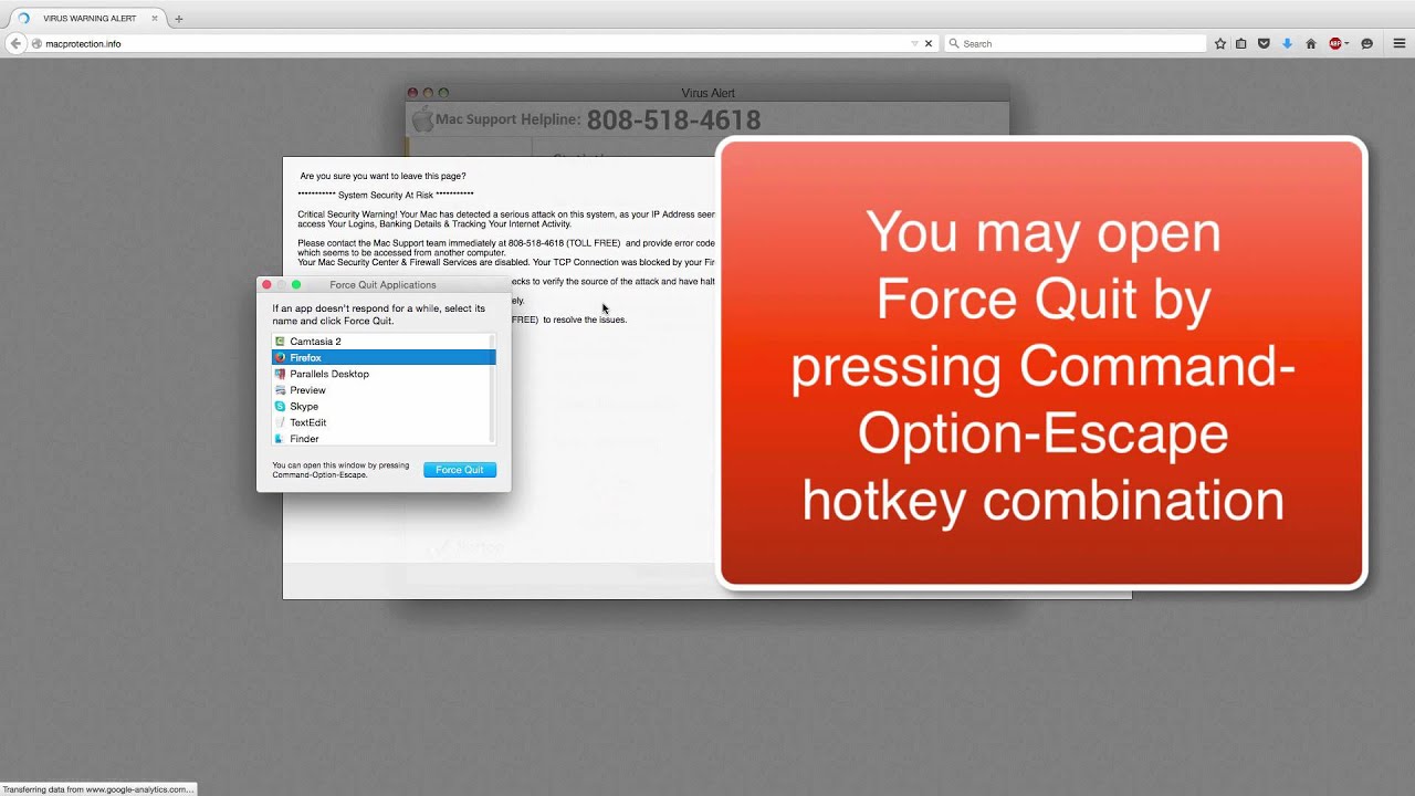 Macprotection.info scam - how to remove? - YouTube