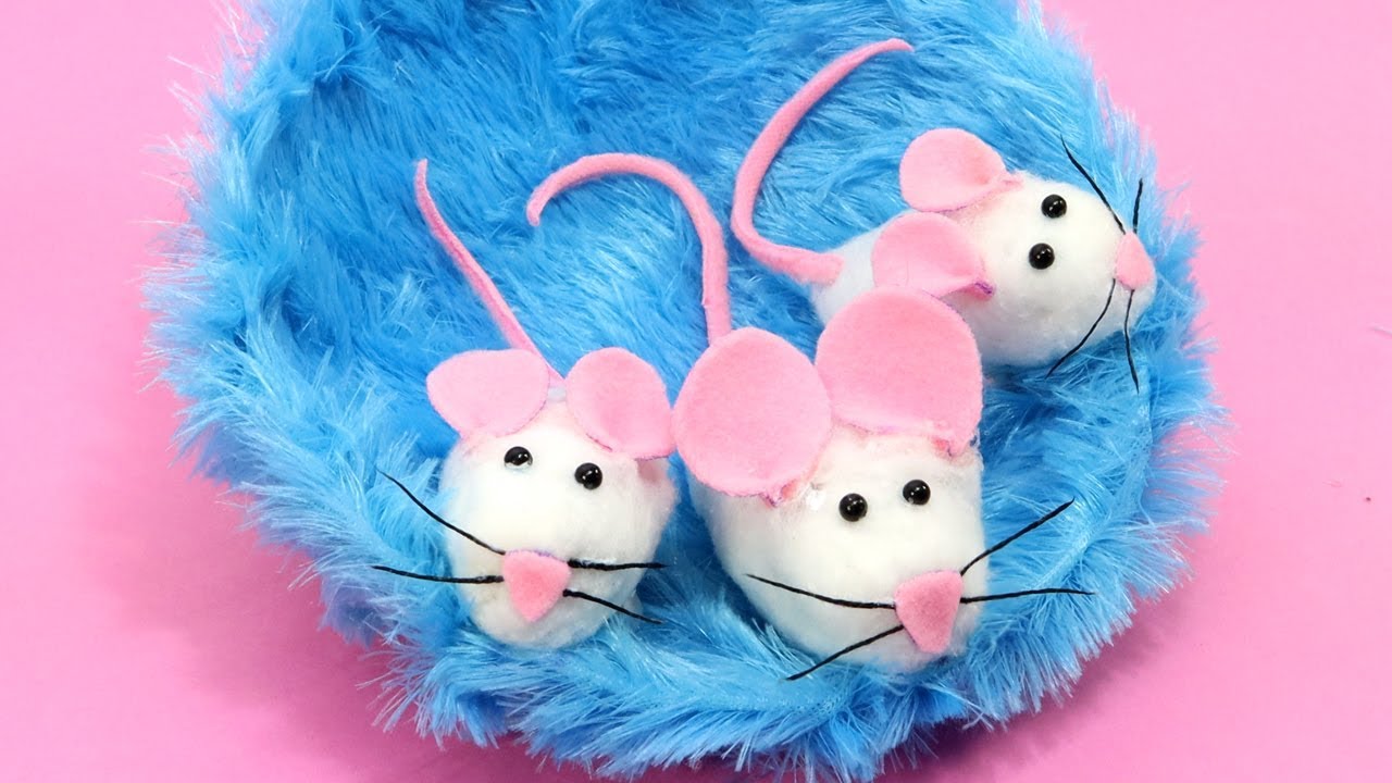 EASY COTTON RAT ANIMALS Making for Wall Decoration - Sonali Creations ...