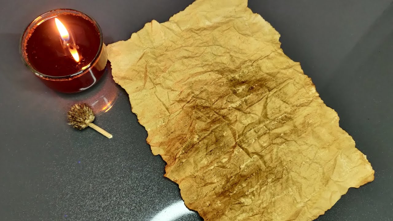 Vintage Paper Making | Simple Vintage Paper DIY - YouTube