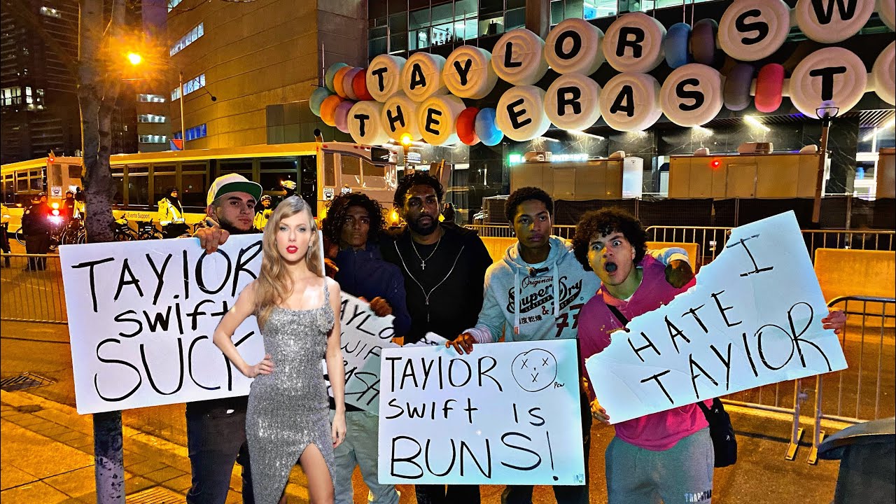 CRAZY TAYLOR SWIFT FANS ATTACKED US - YouTube
