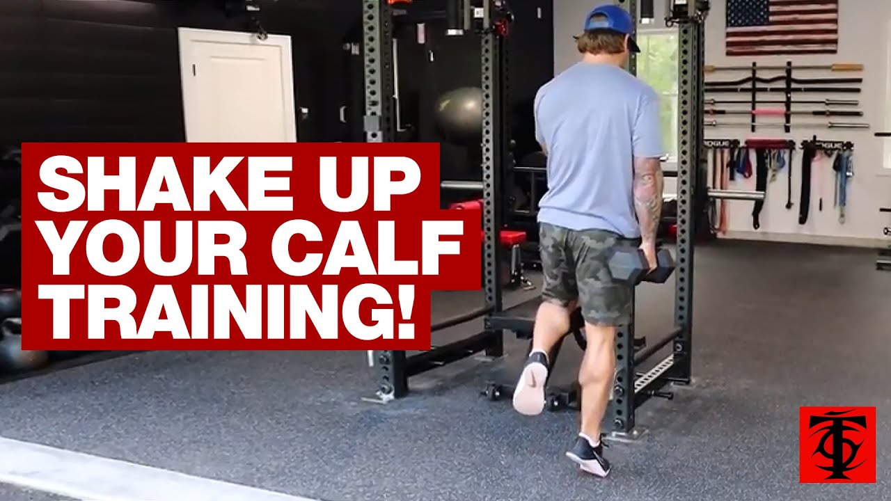 Single-Leg Dumbbell Calf Raise - YouTube