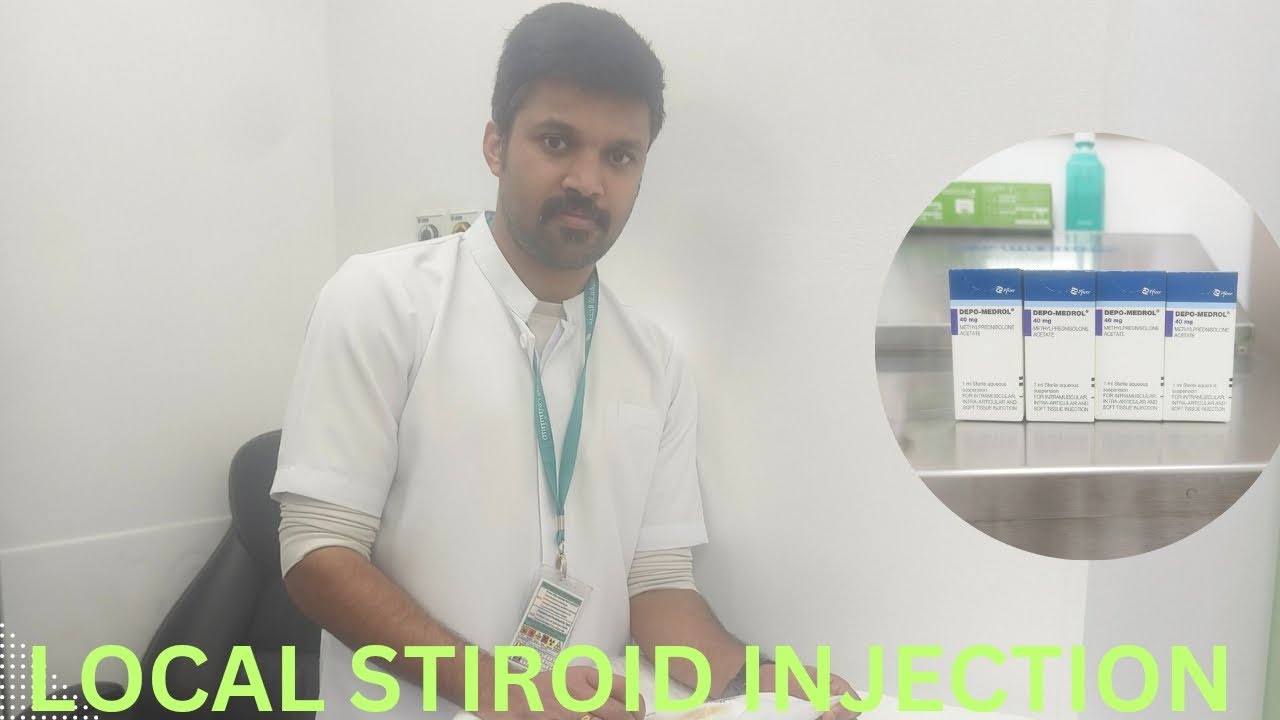 LOCAL STEROID INJECTION #steroidinjectin #medicalprocedurevideos # ...