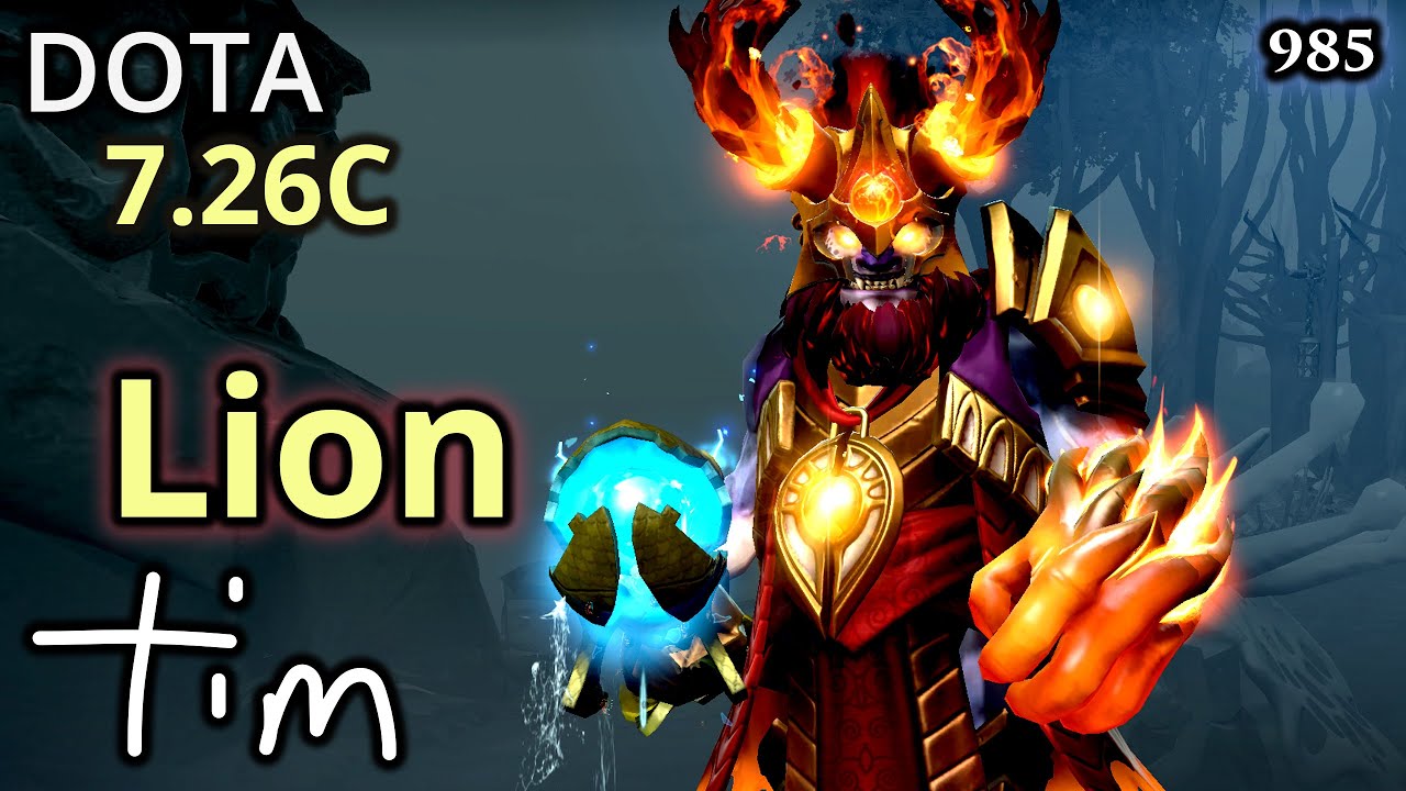 Lion Dota 2 | 7.26c | Hard Game - YouTube