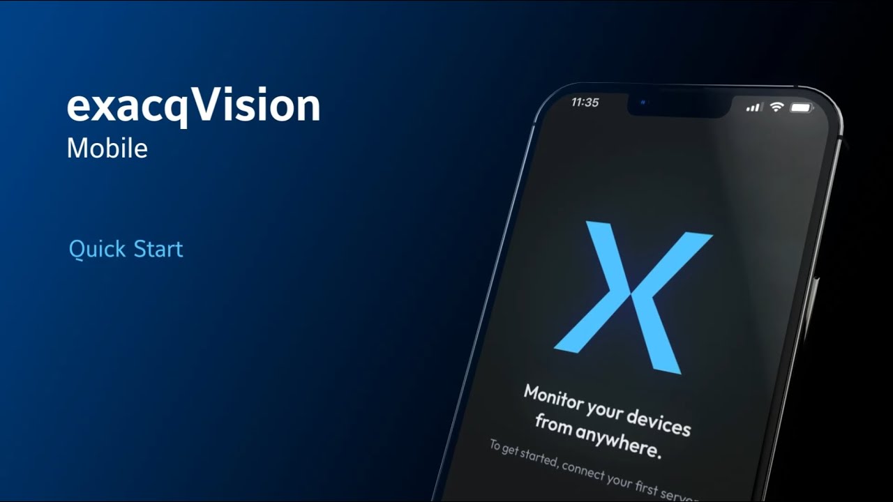 exacqVision Mobile - Quick Start Video - YouTube