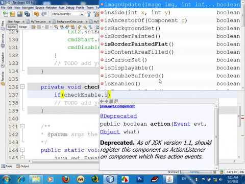 How to setEnable use CheckBox in Java Netbeans - YouTube