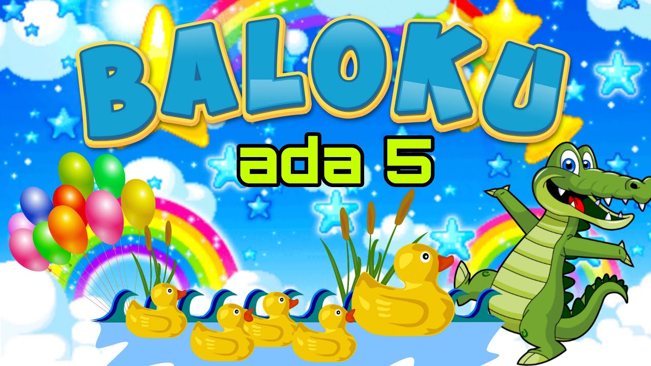 I Have Five Balloons - Children's Songs | Indonesian children's song My ...