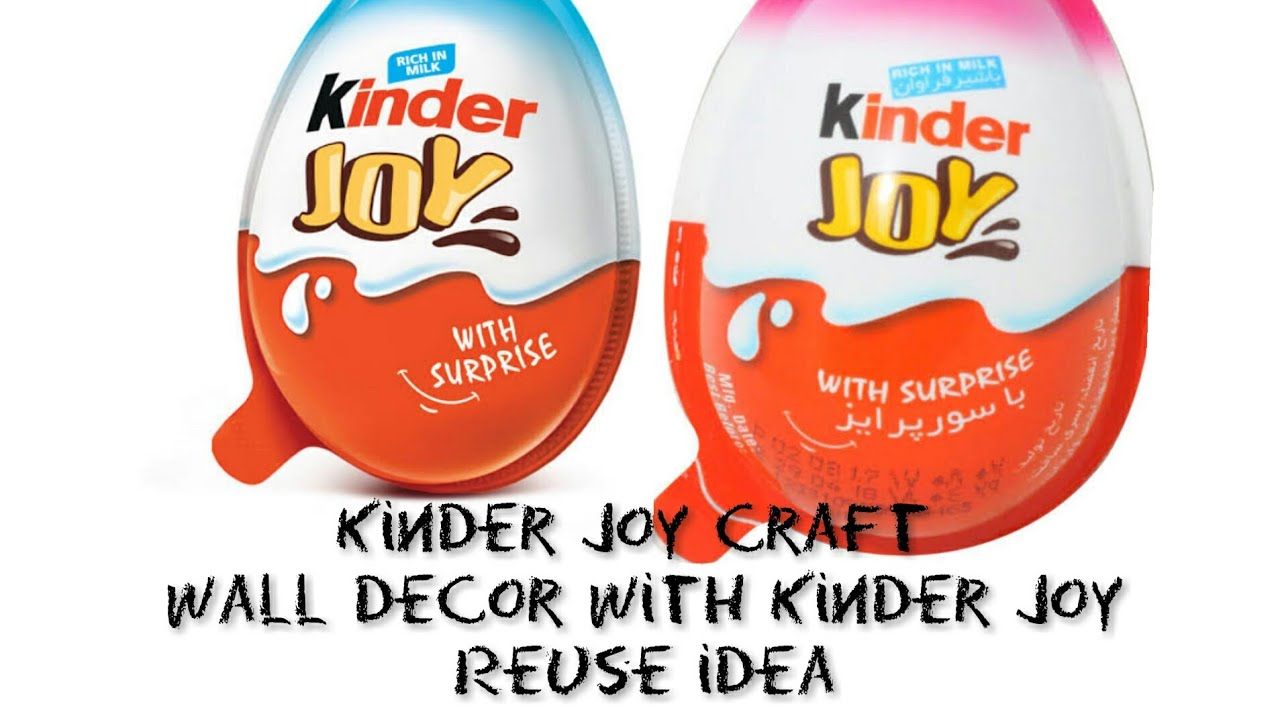 Kinder joy craft /quick and easy wall decor with kinder joy/#reuseidea ...