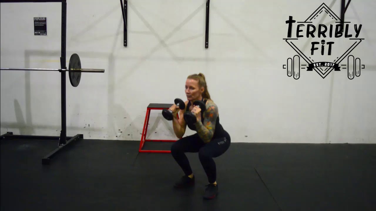 Pulse Squats With Dumbbells - YouTube